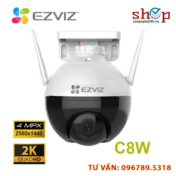 Camera IP Wifi quay quét EZVIZ C8W 4MP ngoài trời xem đêm có màu - SHOP ...