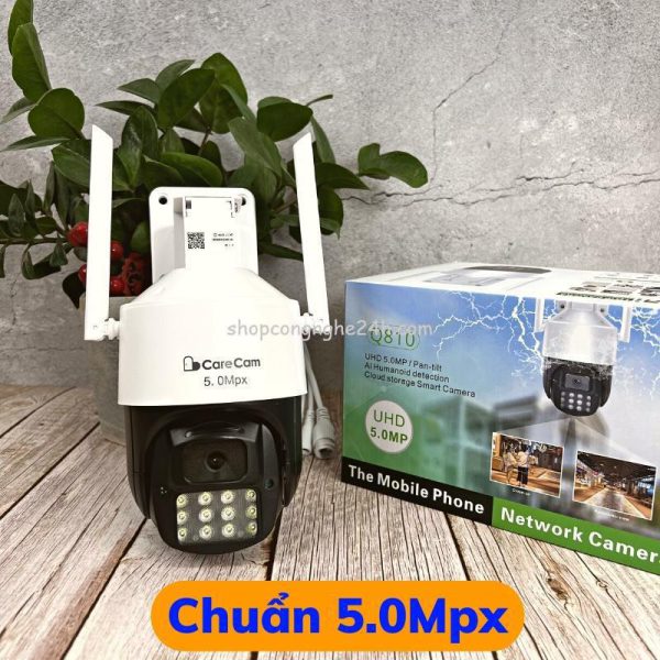 Camera CareCam S500 5.0Mpx ngoài trời, xoay 360, ban đêm có màu ...
